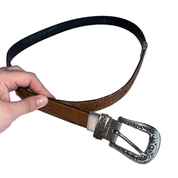 Brighton | Accessories | Vintage Brighton Brown Black Reversible Swivel ...